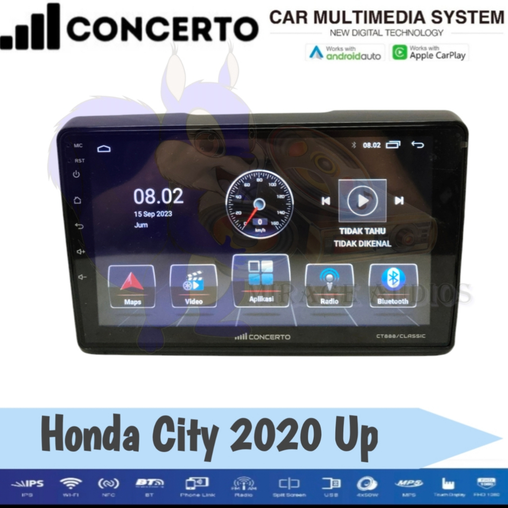 Jual Head Unit Android Concerto For Honda City Hatchback 2020 up 9 inch ...