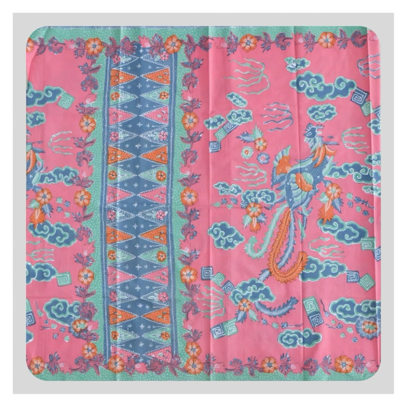 Jual kain batik katun tulis sarung encim motif burung hong phoenix ...
