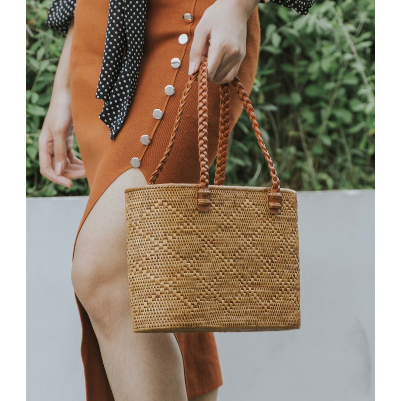 Jual Ketak Nusantara Ethnic bag tas anyaman dari rumput ketak | Shopee ...