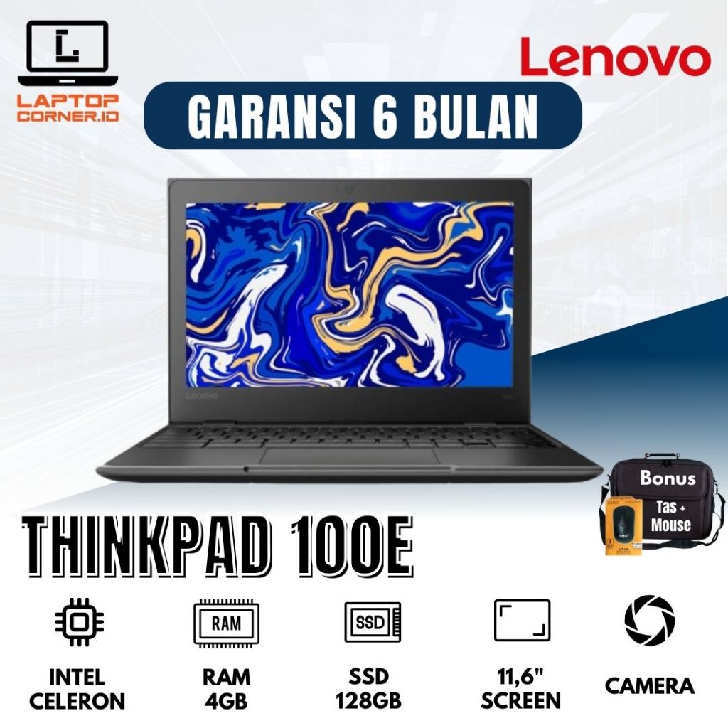 Jual Laptop Lenovo 100e Intel Celeron RAM 4GB SSD 128GB Termurah ...