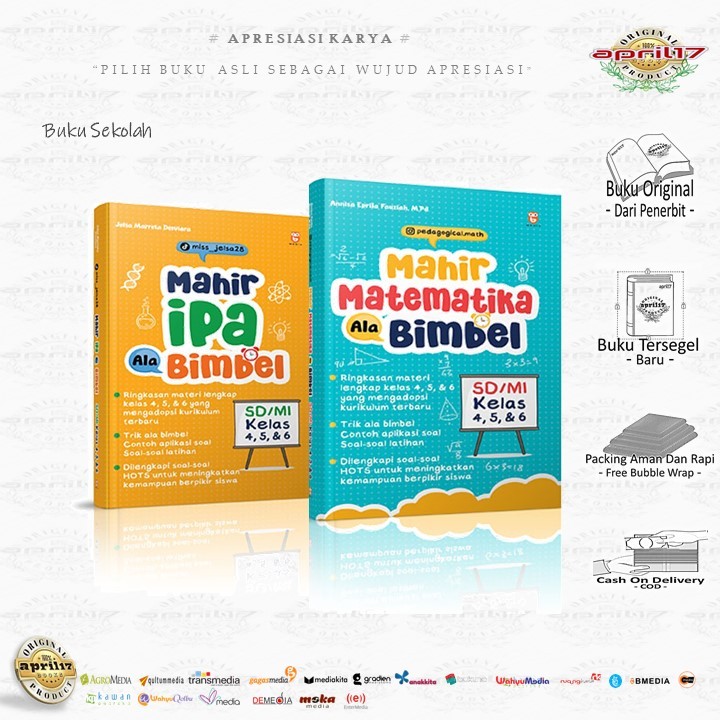 Jual BUKU MAHIR MATEMATIKA ALA BIMBEL SD/MI KELAS 4, 5, & 6 / MAHIR IPA ...