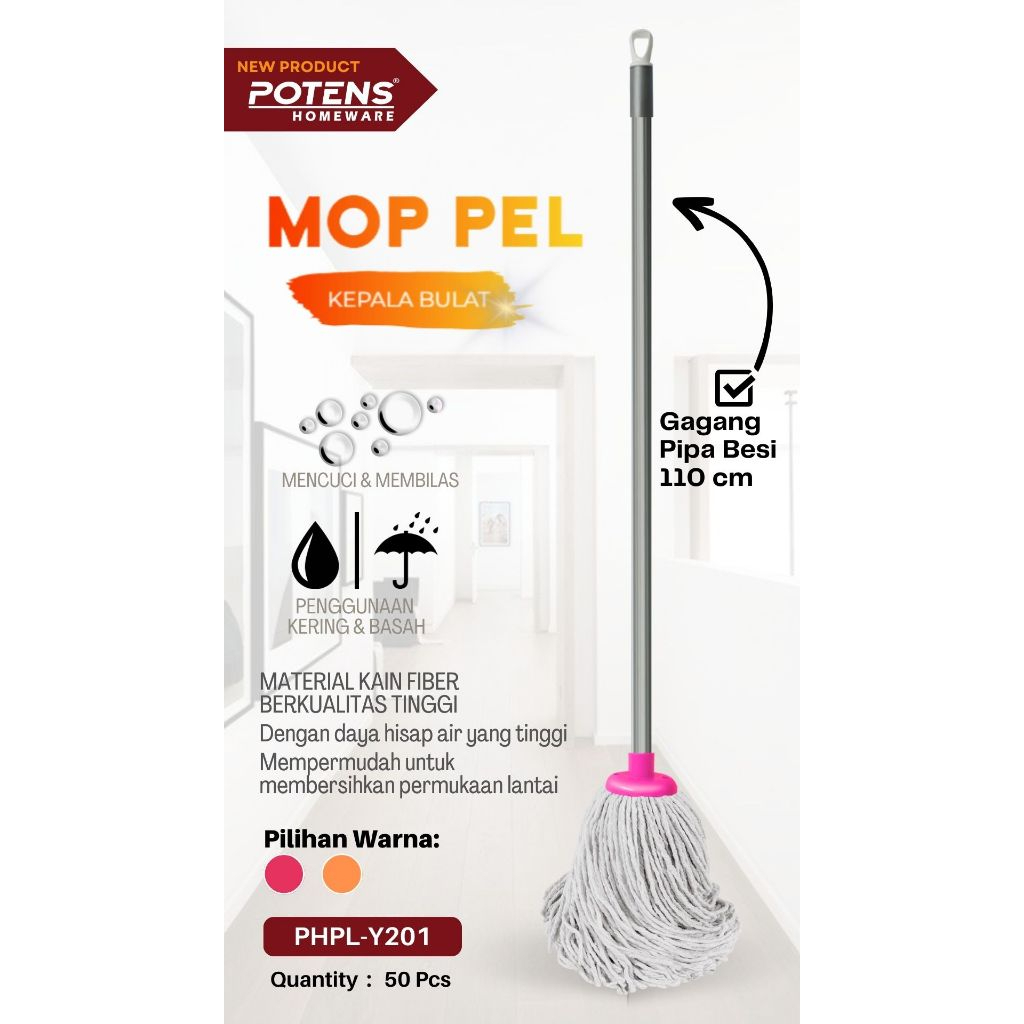 Jual Kain Pel 1 Set Dengan Gagang (Kepala Lebar) | Shopee Indonesia