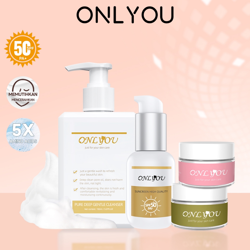 Jual ONLYOU 4PCS PAKET / ONLYOU Instant Brightening Tone Up Cream ...