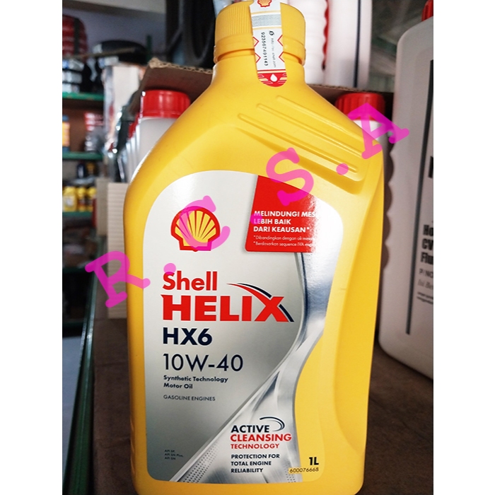 Jual OLI SHELL HELIX HX6 10W-40 1 LITER - ORIGINAL SHELL INDONESIA ...