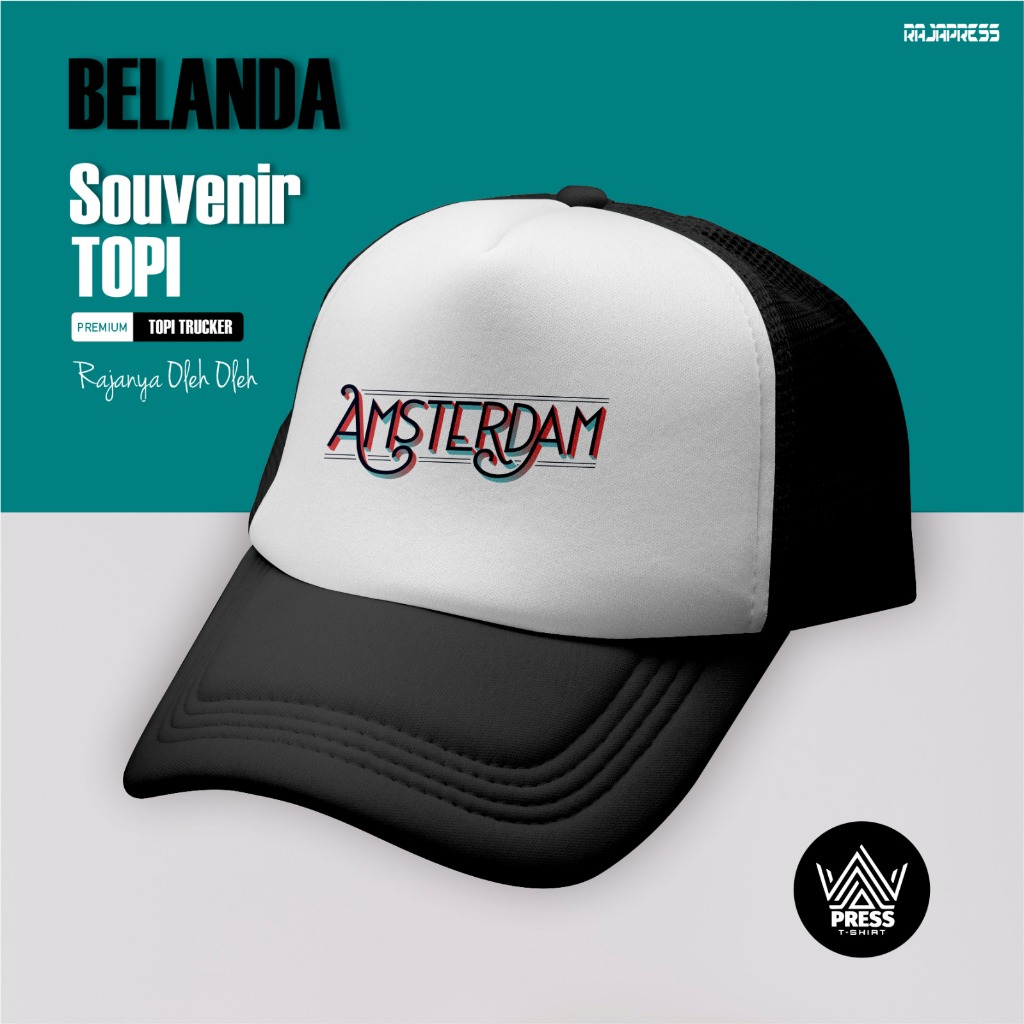 Jual Souvenir Topi jaring trucker oleh oleh Belanda Amsterdam ...