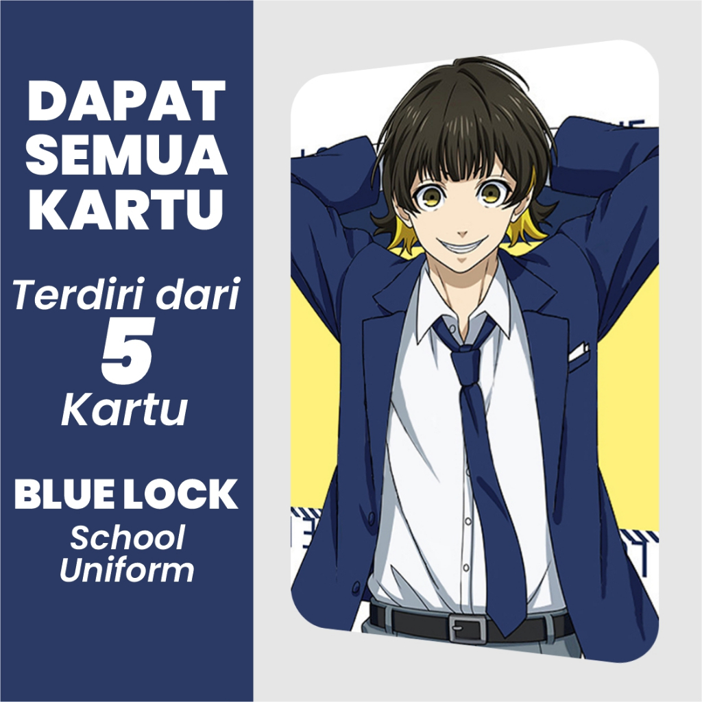 Jual Blue Lock Photocard School Uniform | Shopee Indonesia