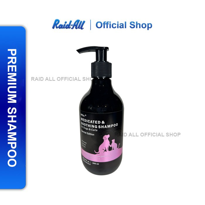 Jual RAID ALL - PETrx Medicated & Soothing Shampoo 300ml | Shopee Indonesia
