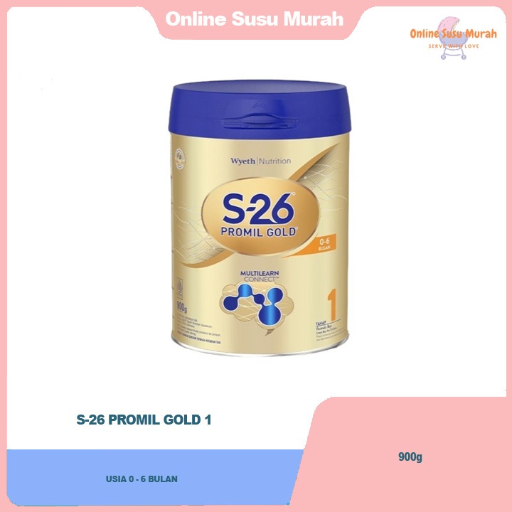 Jual S26 PROMIL GOLD TAHAP 1 900GR S-26 S 26 900 GR SSKL | Shopee Indonesia
