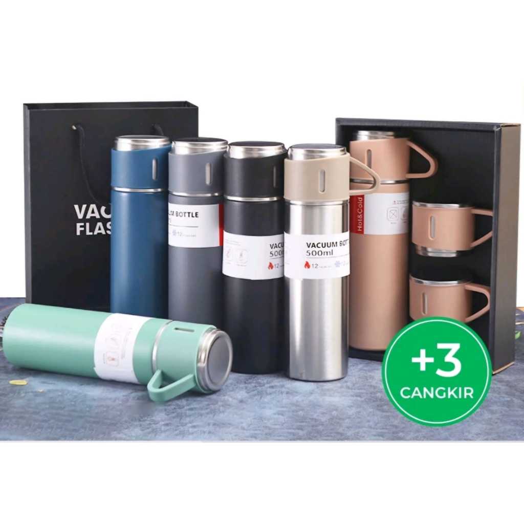 Jual [500ML] Termos Vacuum Flask Set / Tumbler Termos Sultan / Tumbler ...