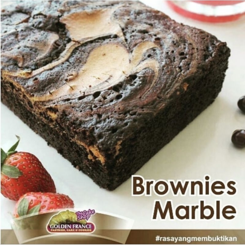 Jual Brownies Kukus Cheese Marble Golden France (360gram) | Shopee ...