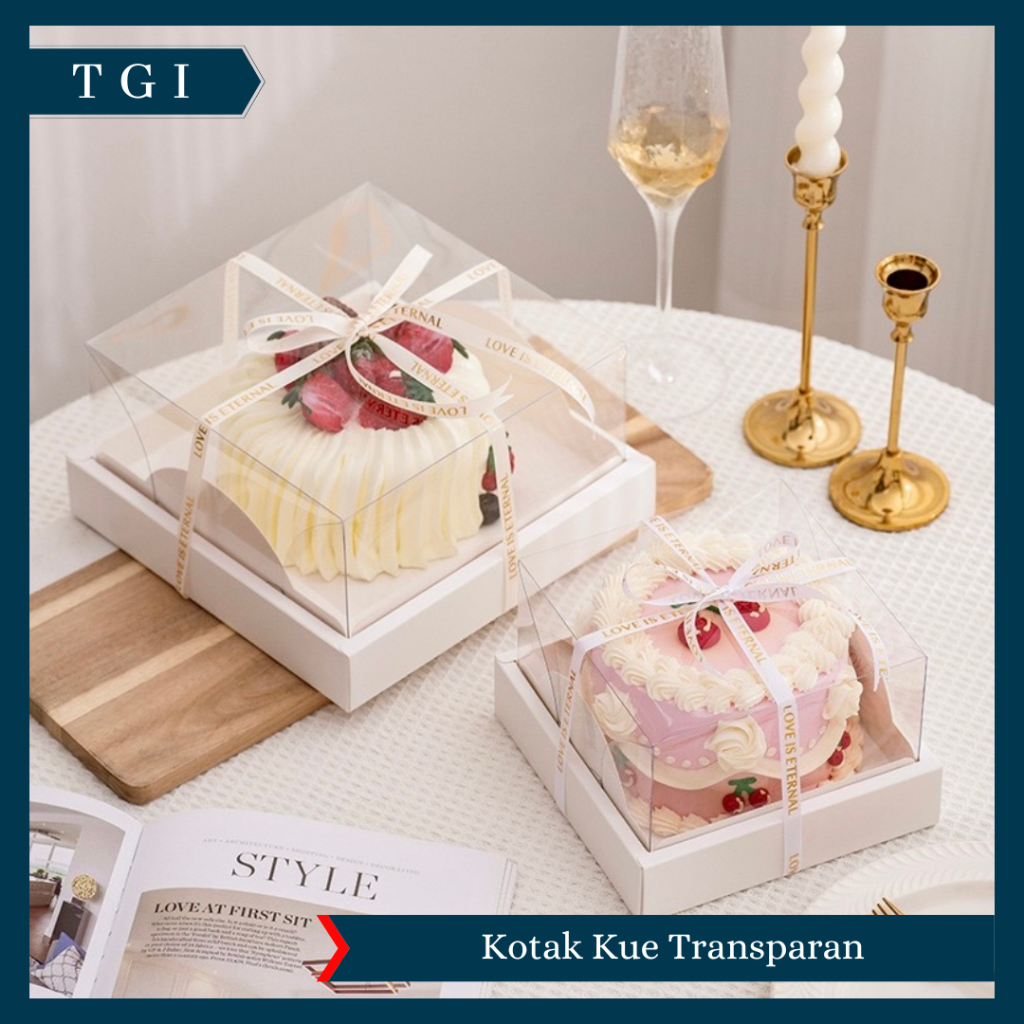 Jual TGI - KOTAK MIKA KUE TART ULANG TAHUN BIRTHDAY CAKE BOX PACKAGING ...