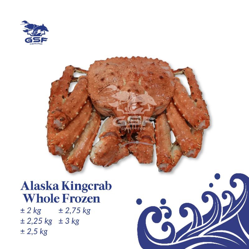 Jual Frozen Alaskan Whole Kingcrab I Raja Kepiting Alaska Frozen ...