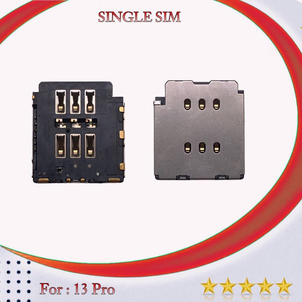 Jual KONEKTOR/ADAPTOR SIM SINGLE 13 PRO MEMBACA KARTU SIM ORIGINAL NEW ...