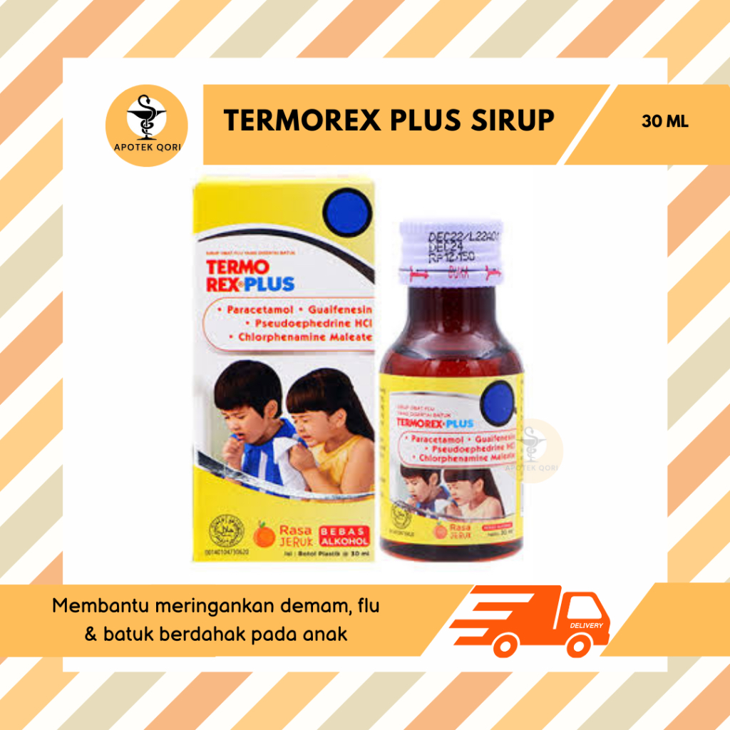 Jual TERMOREX PLUS SIRUP 30 ML/DEMAM FLU BATUK ANAK | Shopee Indonesia