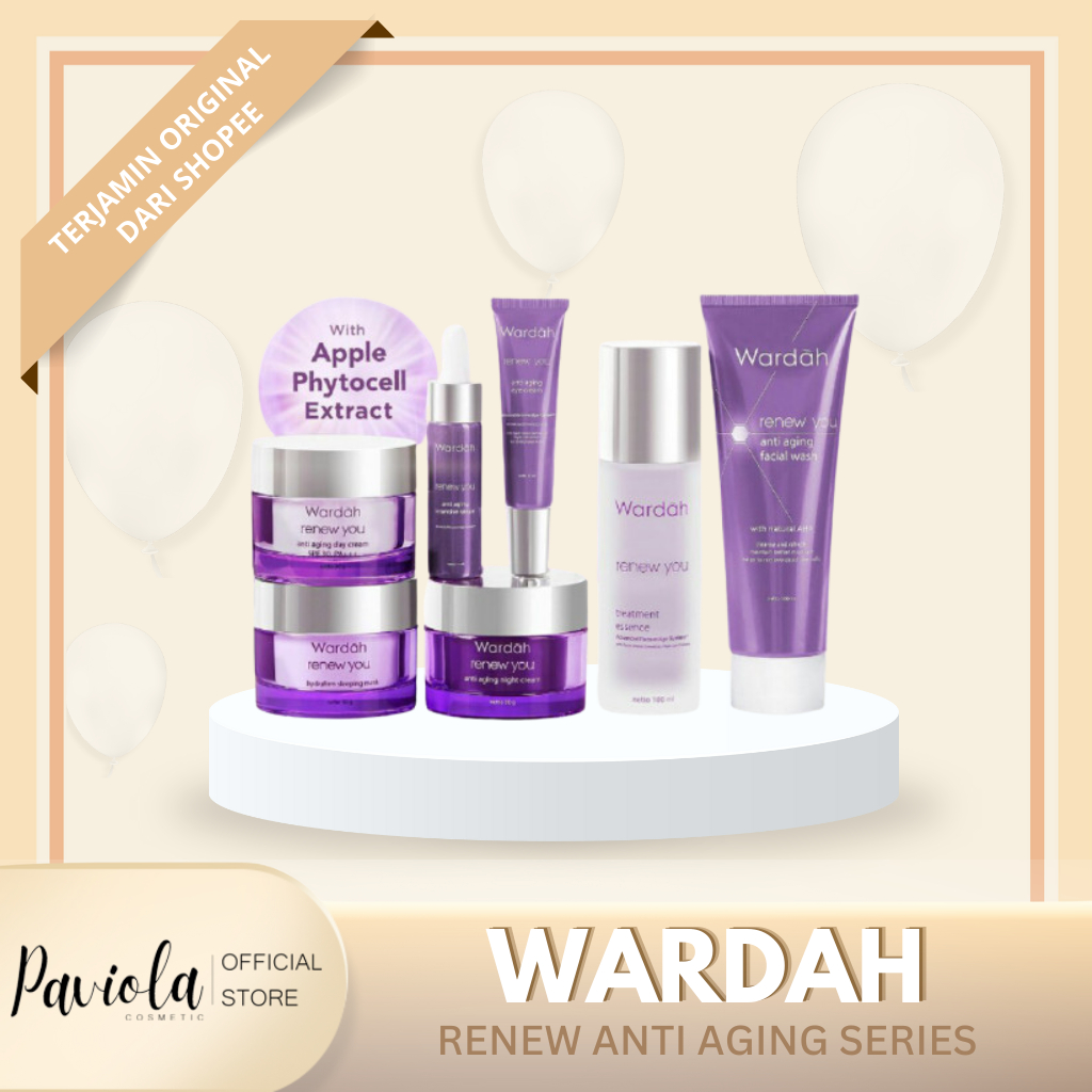 Jual ⚡Paviola⚡ Wardah Renew Anti Aging Series | Day & Night Cream ...