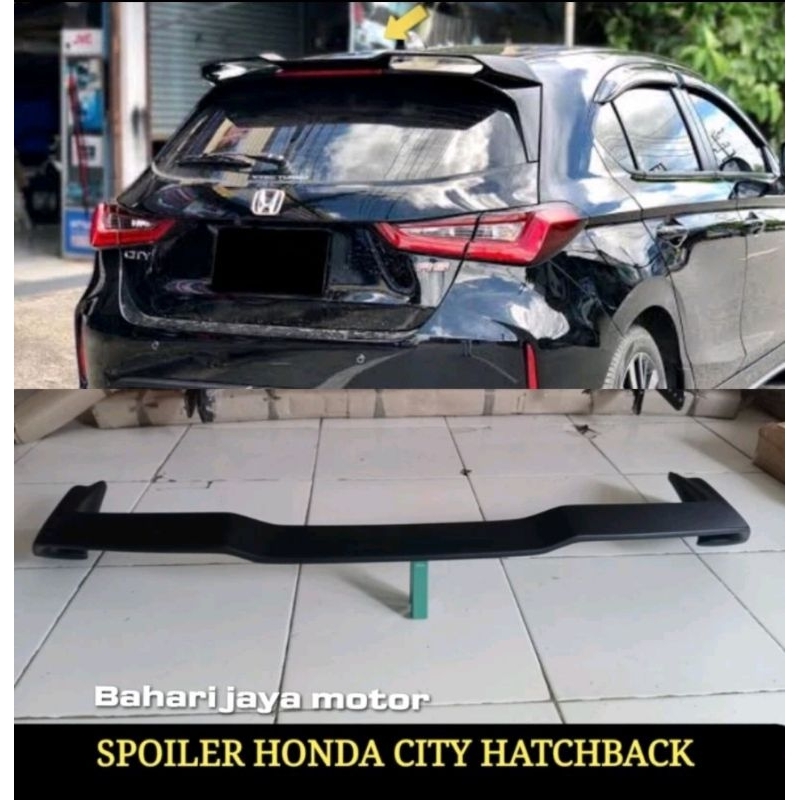 Jual Spoiler Honda City Hatchback Black Dof | Shopee Indonesia