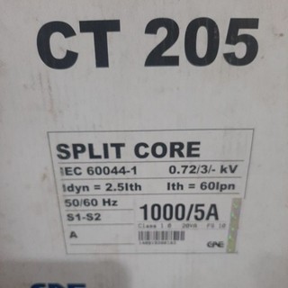 Jual CURRENT TRANSFORMER CT 205 SPLIT CORE 1000/5A Class 1.0 20VA GAE ...