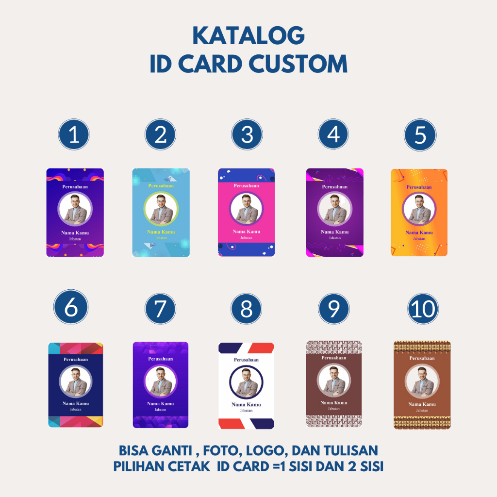 Jual Cetak ID Card PVC Print UV Identitas diri, Cetak Kartu Anggota Pelajar, Cetak Kartu ...