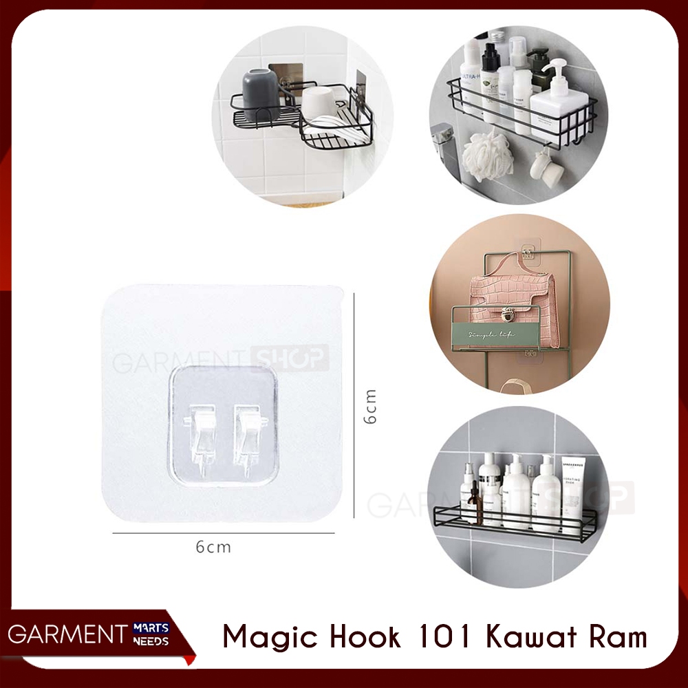 Jual Gantungan Cantolan Tempel Dinding Lem Super Kuat Magic Hook ...