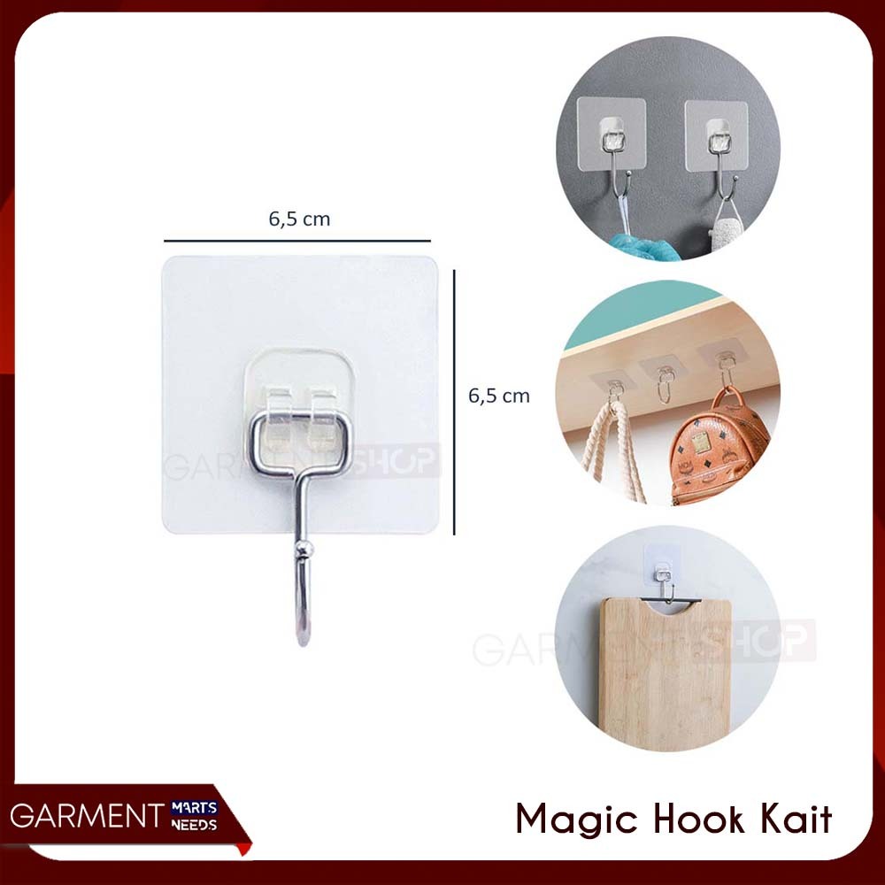 Jual Gantungan Cantolan Tempel Dinding Lem Super Kuat Magic Hook ...