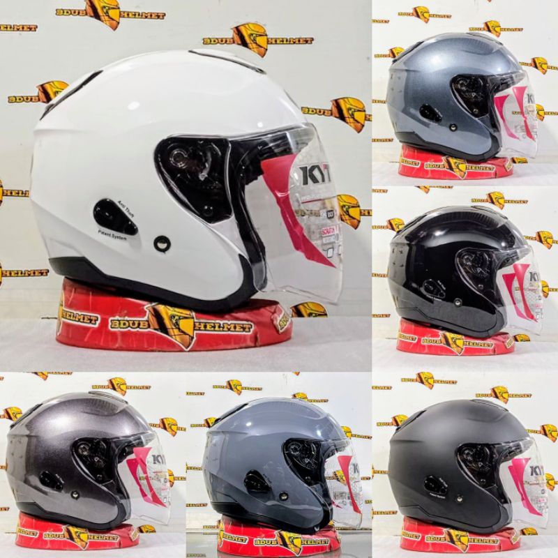 Jual HELM KYT KYOTO SOLID R ( ORIGINAL) | Shopee Indonesia
