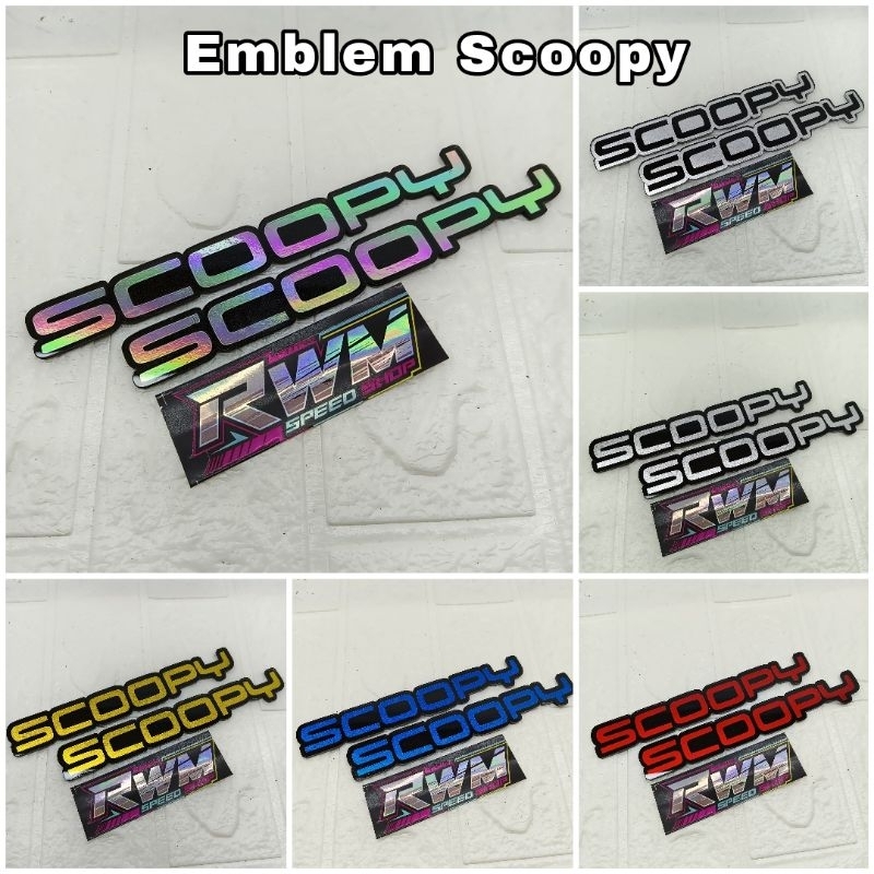 Jual Emblem Honda Scoopy Emblem Logo Akrilik Scoopy Tebal 3mm Bonus ...