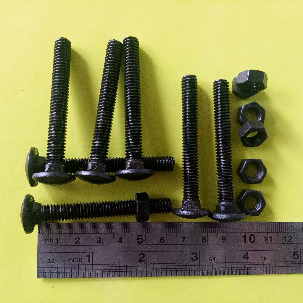 Jual BAUT MUR CB 3/8 x 2 1/2" INCHI / BAUT M10 PANJANG 6CM / BAUT 14 ...