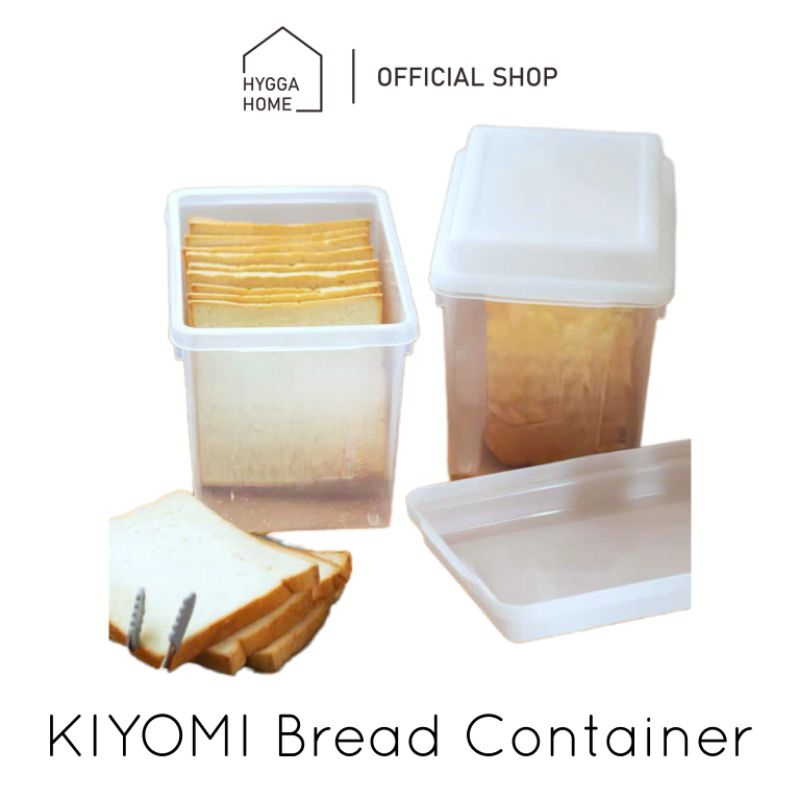 Jual Hygga Home KIYOMI Bread Container Storage Kontainer Roti Tempat ...