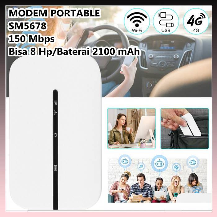 Jual MODEM SMARTCOM SM5679 Wifi Mifi 4G LTE Modem Portable Unlock Semua ...