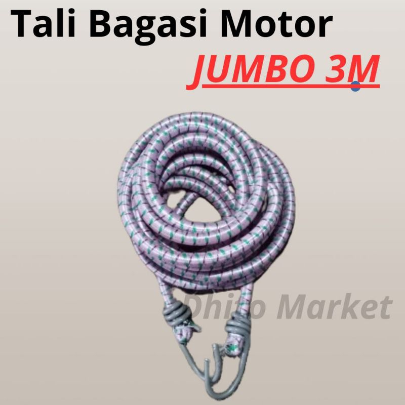 Jual TALI PENGIKAT IKAT BARANG 3 METER JUMBO / TALI BAGASI MOTOR UKURAN ...