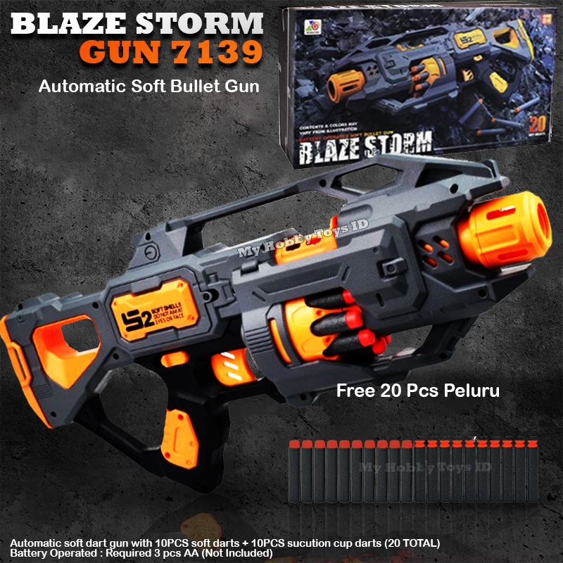 Jual Kado Hadiah Anak Laki Laki Tembakan Mainan Replika Not Nerf Gun ...