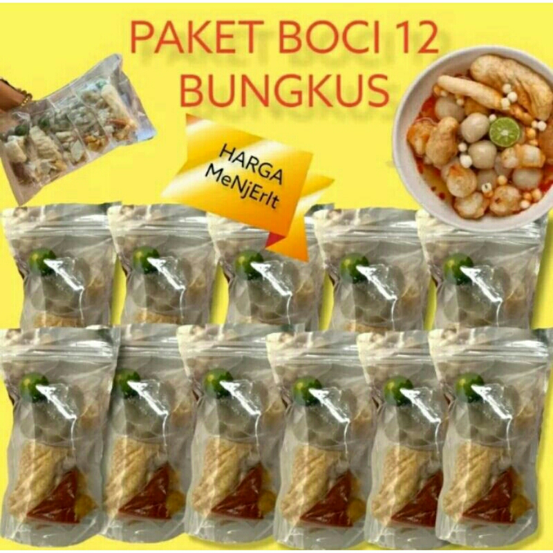 Jual paket baso aci lebih hemat 12pcs / baso aci jeletot suhah gurih ...