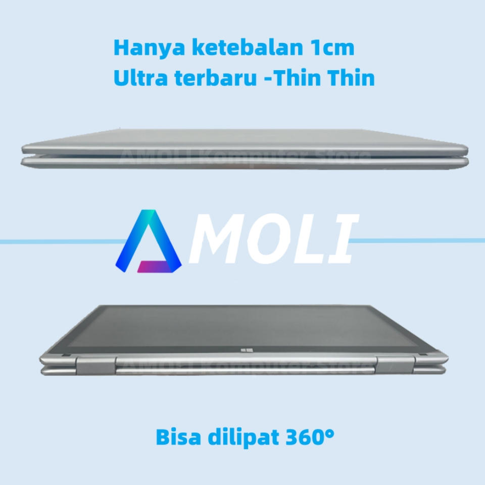 Jual AMOLI「 Bisa Lipat 360° 」Baru Mini touchscreen derajat laptop 11,6 ...