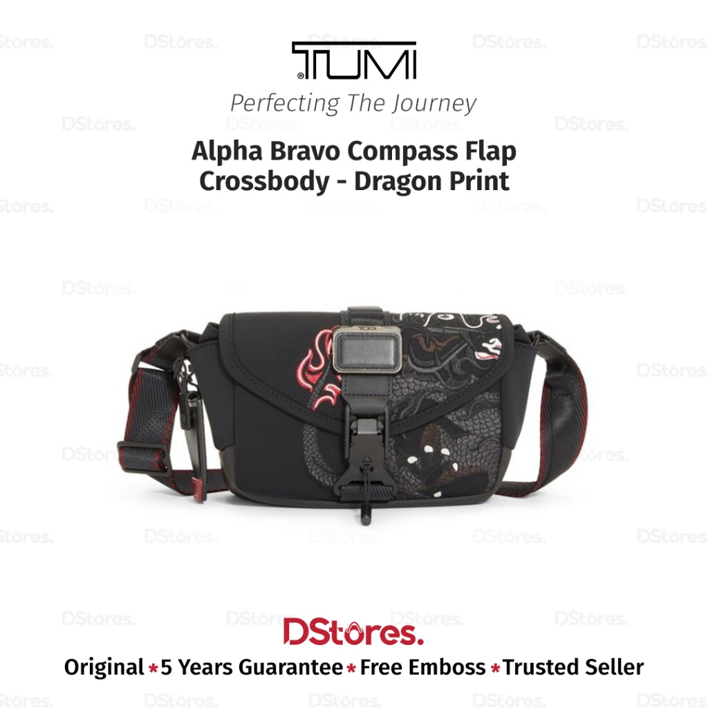 Jual TUM I Alpha Bravo Compass Flap Crossbody - Dragon Print | Shopee ...