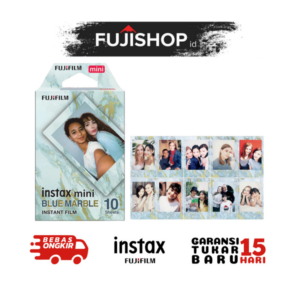Jual Fujifilm Refill Instax Mini Film Blue Marble Instax Mini Paper ...