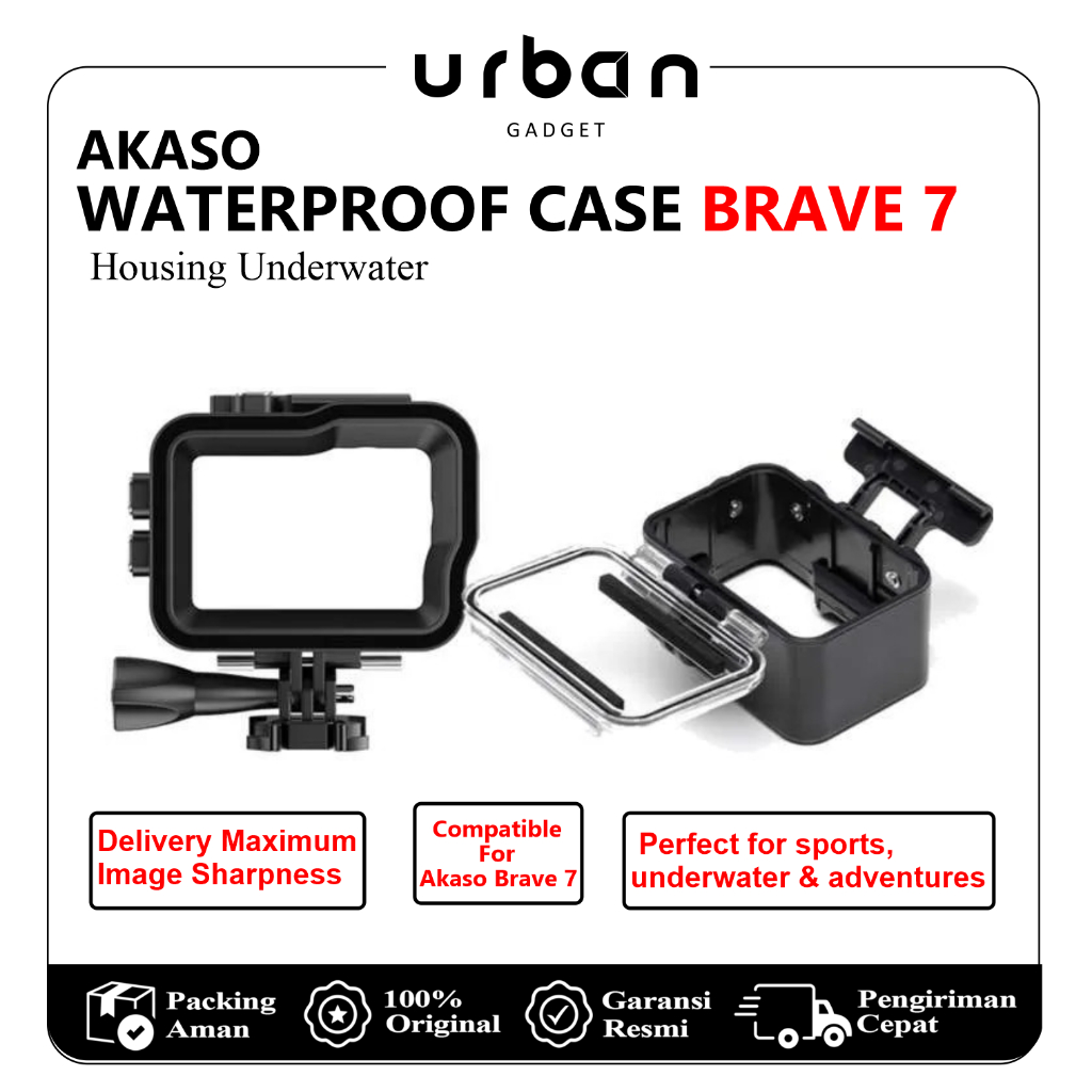 Jual AKASO Waterproof case For Brave 7 Housing Underwater Original ...