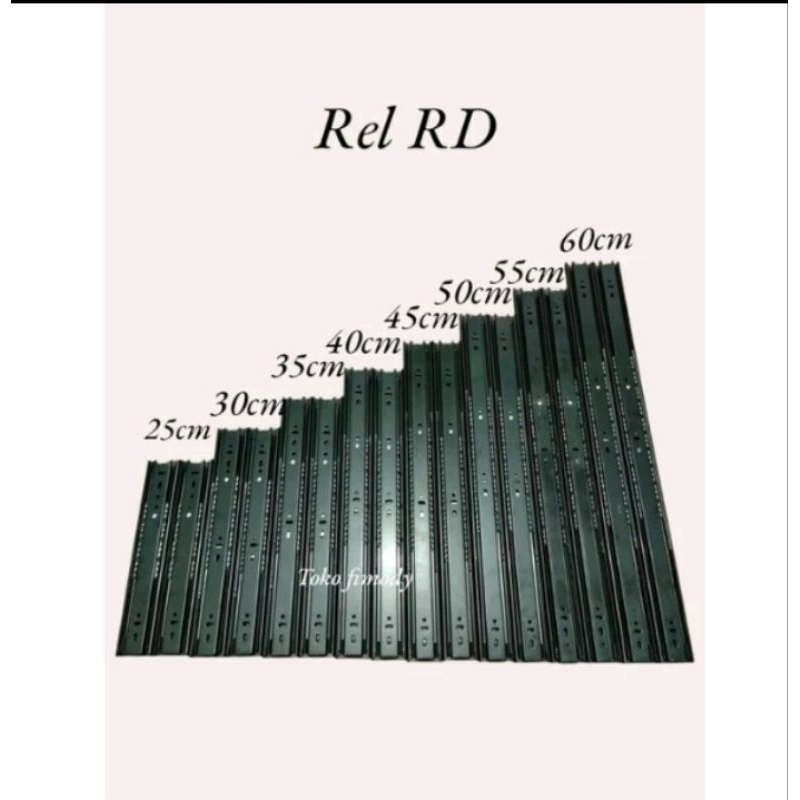 Jual Rel laci RD (hitam) double track 45mm | Shopee Indonesia
