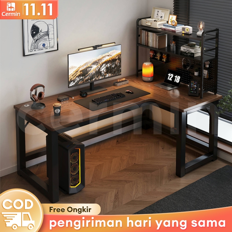 Jual 【Surabaya Express】CH Meja Kantor Milimalis Meja Komputer L Meja ...