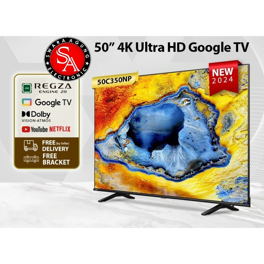 Jual Led UHD 4K Google TV 50 Inch TOSHIBA Type : 50C350NP - Free ...