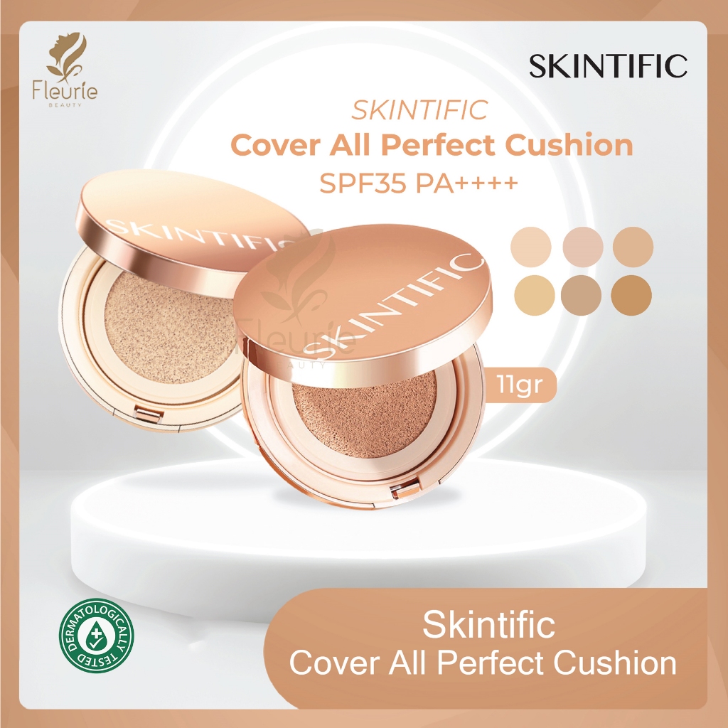 Jual SKINTIFIC Cover All Perfect Cushion SPF35 PA++++ 11gr - Cushion ...