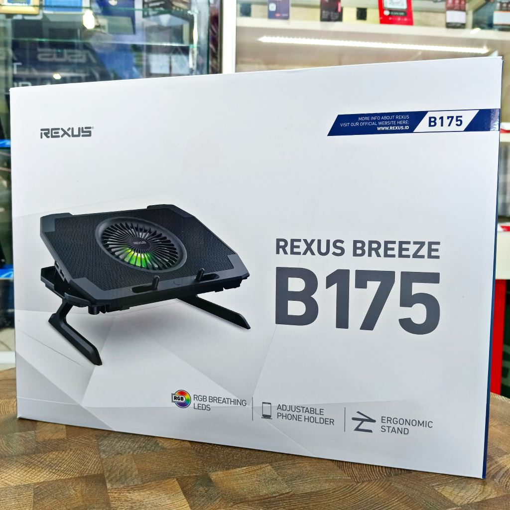 Jual COOLING PAD REXUS BREEZE B175 UP TO 17INCH | Shopee Indonesia