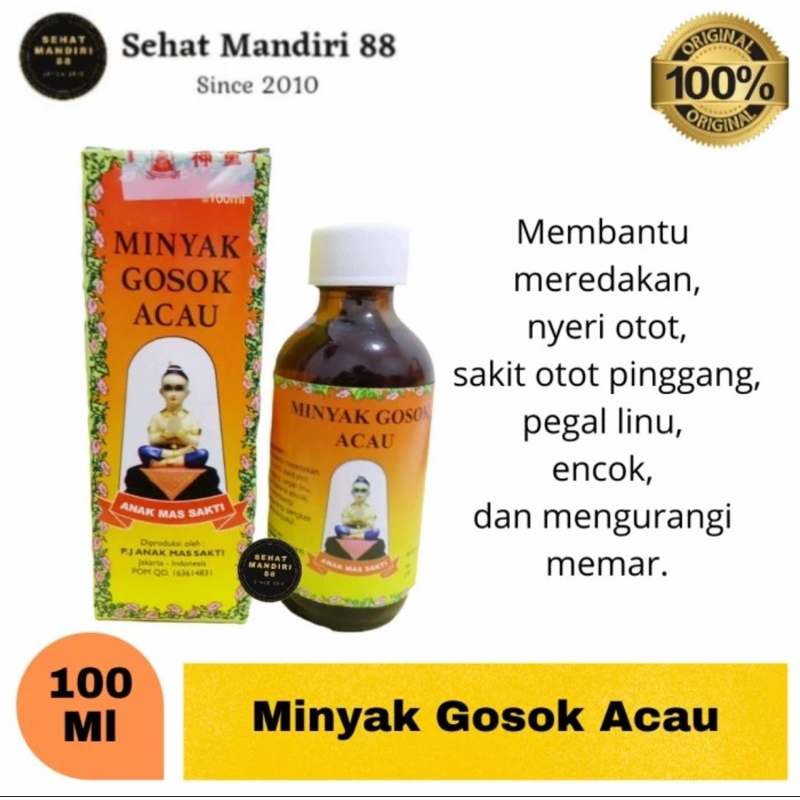 Jual Minyak Gosok Acau isi 100ml | Shopee Indonesia