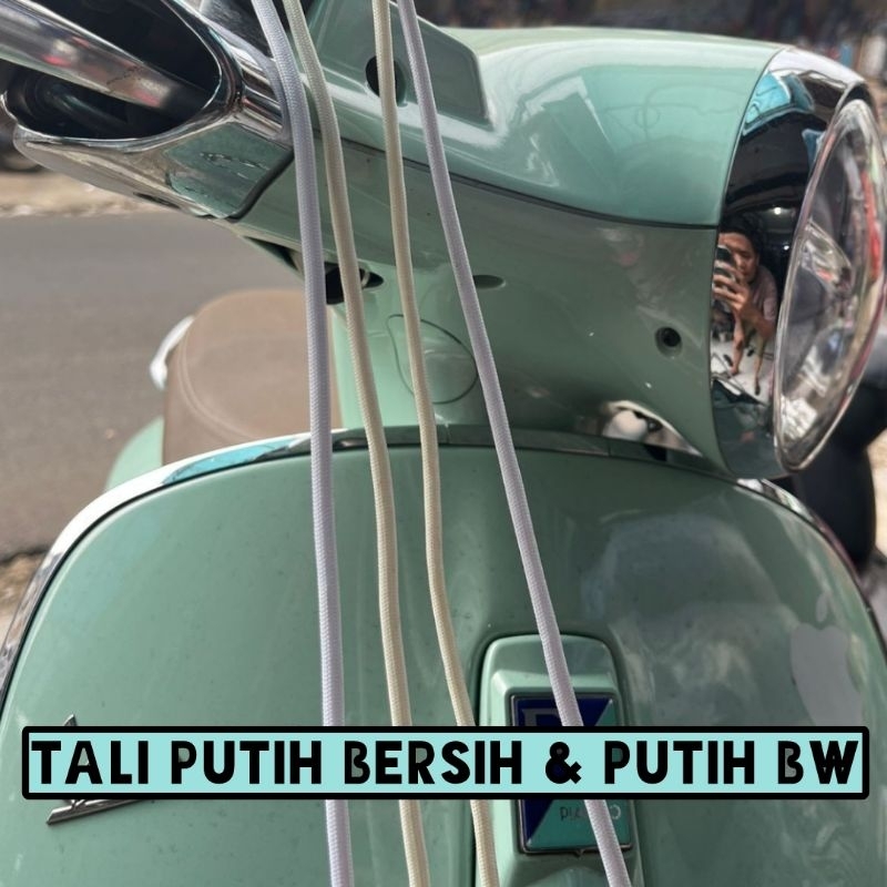 Jual Tali Polyester Besar 5 mili putih bersih/putih tulang/putih Bw ...