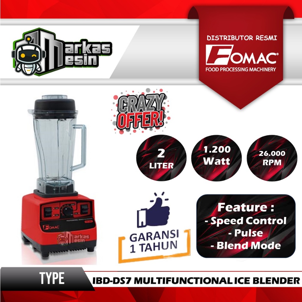 Jual FOMAC IBD-DS7 Smoothie Ice Blender Heavyduty | Shopee Indonesia