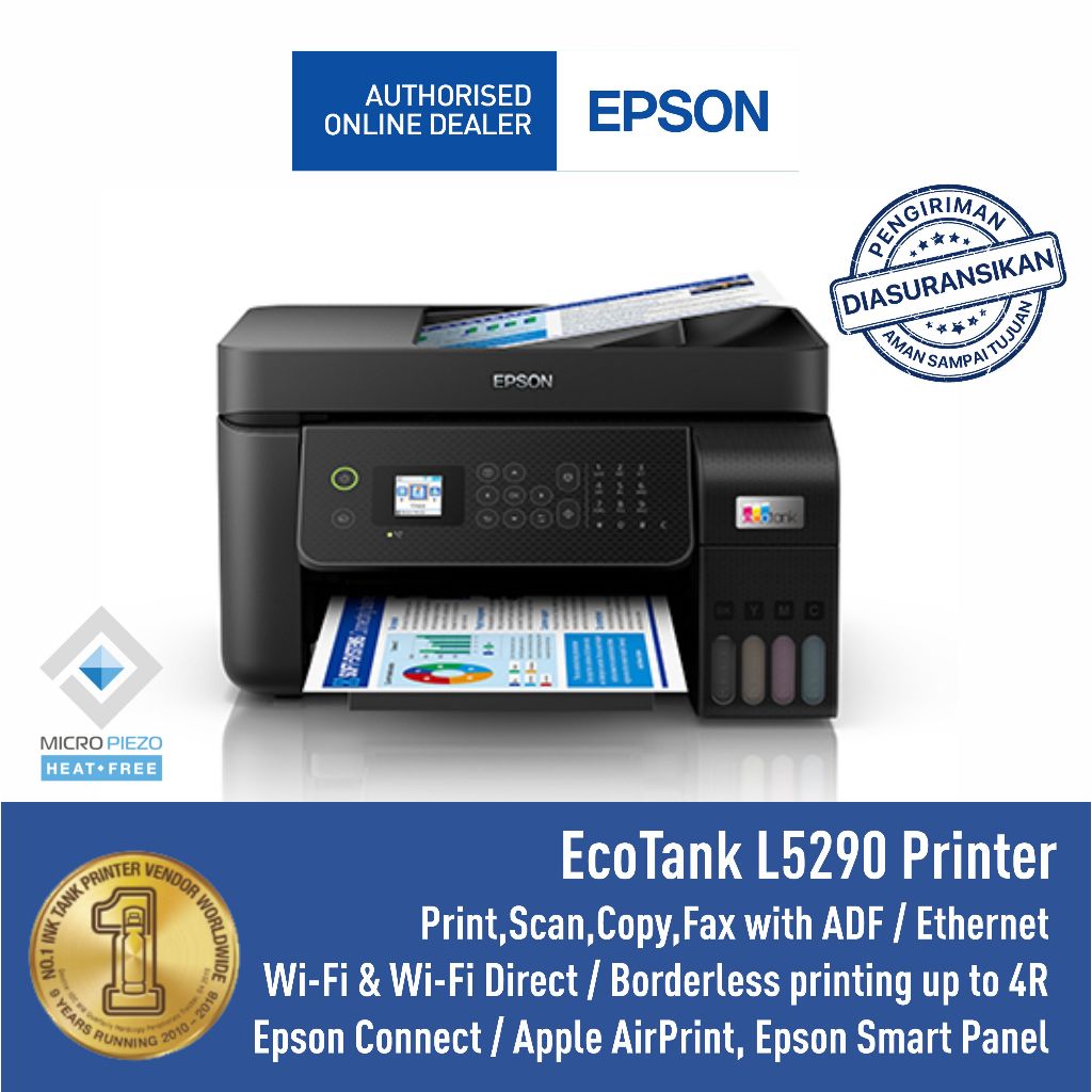 Jual Printer EPSON L5290 L 5290 L-5290 Pengganti L5190 F4 Legal ADF ...