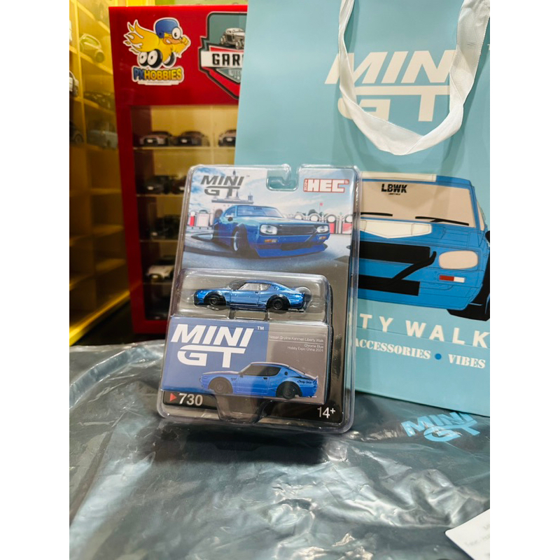 Jual Mini GT 730 Nissan Skyline Kenmeri LBWK Chrome Blue Hobby Expo ...