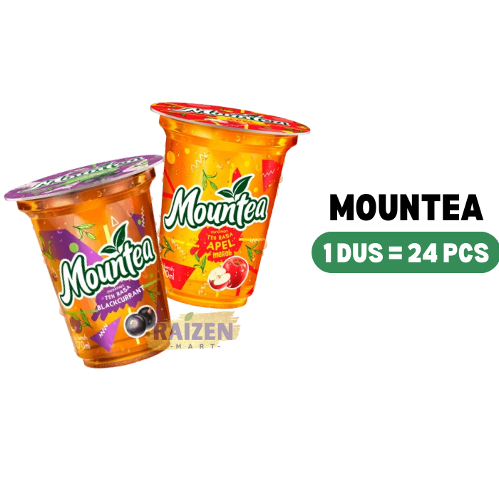 Jual Mountea Minuman Rasa Teh Buah 1 dus isi 24 pcs | Shopee Indonesia