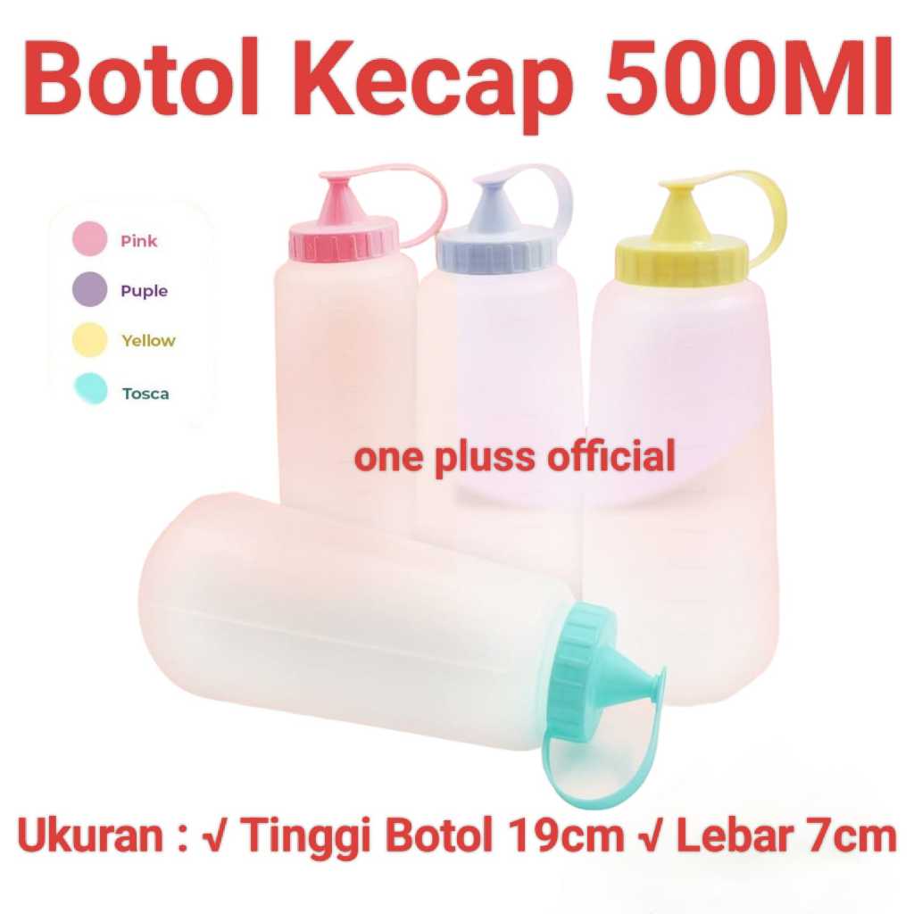 Jual Botol Kecap Plastik 500ml Merek BIGGY PASTEL / Botol Saus/ Saos ...