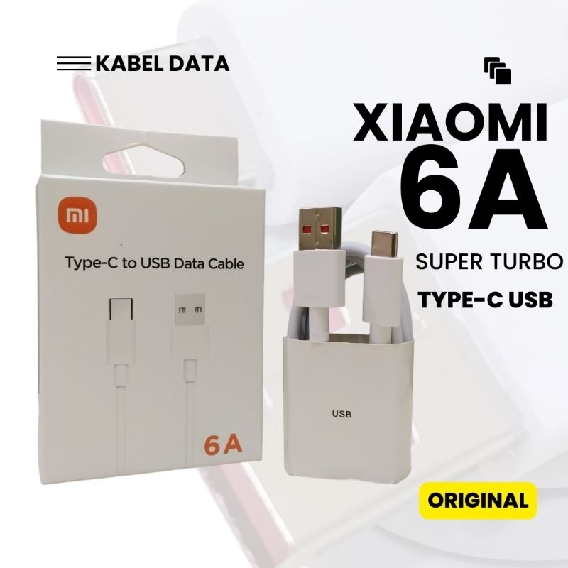 Jual Kabel Data Original Support Fast Charging TURBO Xiaomi 6.0A ...