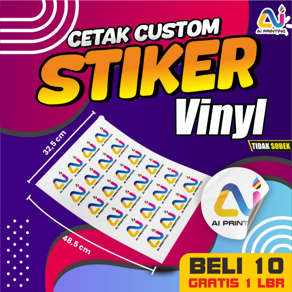 Jual Cetak Stiker Vinyl / Cetak Stiker Label Kemasan / Label Usaha ...